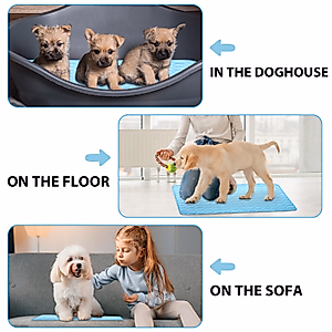 dgdgbaby Dog Cooling Mat Large Cooling Pad Summer Pet Bed for Dogs Cats Kennel Pad Breathable Pet Self Cooling Blanket Dog Crate Sleep Mat Machine Washable