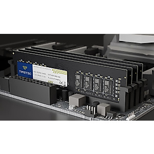 Timetec 32GB KIT(2x16GB) DDR4 2666MHz PC4-21300 Non-ECC Unbuffered 1.2V CL19 2Rx8 Dual Rank 288 Pin UDIMM Desktop Memory RAM Module Upgrade (32GB KIT(2x16GB))