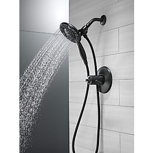 Delta Faucet-4-Spray In2ition Dual Shower Head with Handheld Spray, Oil Rubbed Bronze Shower Head with Hose, Showerheads & Handheld Showers, Handheld Shower Heads, Venetian Bronze 58498-RB