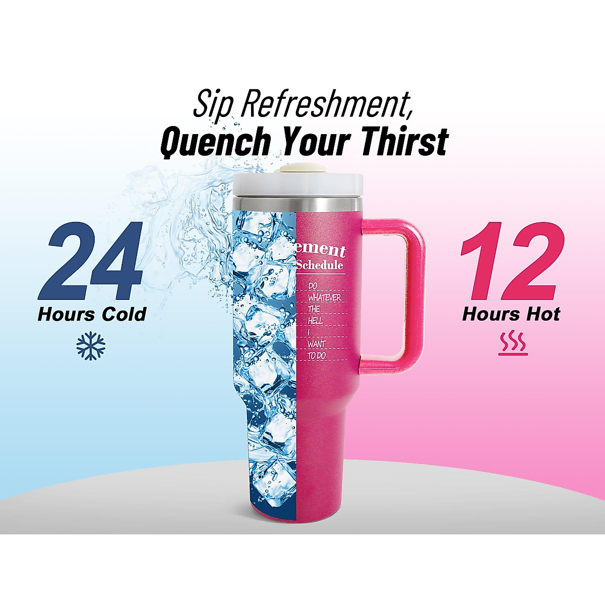 DLOCCOLD Retirement Gifts For Men Women 2025, Retirement Weekly Schedule, Funny Retirement Gifts for Men, Retired People, Coworkers, Friends, 40oz Tumbler, Black