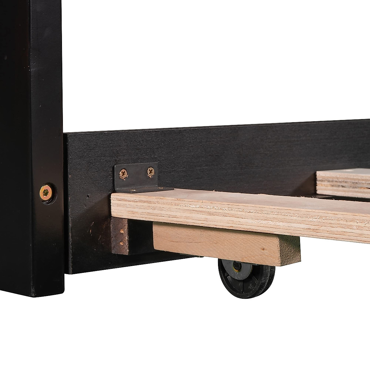 Harper & Bright Designs L-Shaped Platform Bed with Trundle, Wooden Corner Daybed with Storage Drawers and Desk, 3 Beds for Kids Teens Bedroom Furniture (Twin, Espresso)