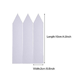 KINGLAKE 1000 Pcs 4 Inch Plant Tags Garden Nursery Labels Plastic Pot Labels White,Box of 1000