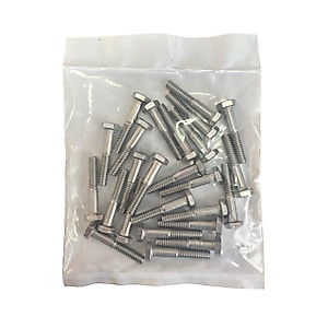 1,250 Piece Stainless Steel 18-8 Coarse Thread Nut Bolt Hex Bolt Hex Head Cap Screw & Washer Assortment with Metal Drawer