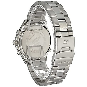 Casio Men's Stainless Steel Quartz Sport Watch Strap, TBD, 22 (Model: EF527D-2AV), Silver-Tone