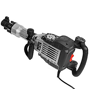 XtremepowerUS 3600W Electric Demolition Jack Hammer Point Chisel Bits Construction Concrete Breaker Punch Drill with Carrying Case