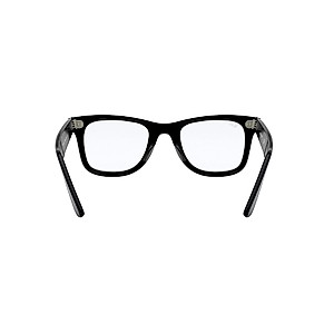 Ray-Ban RX5121 Wayfarer Square Prescription Eyeglass Frames, Black/Demo Lens, 50 mm
