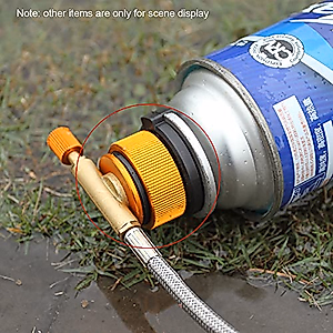Camping Stove Adapter, Stove Connector,Butane Canister Converter, for Nozzle Gas Bottle to Lindal Valve Canister