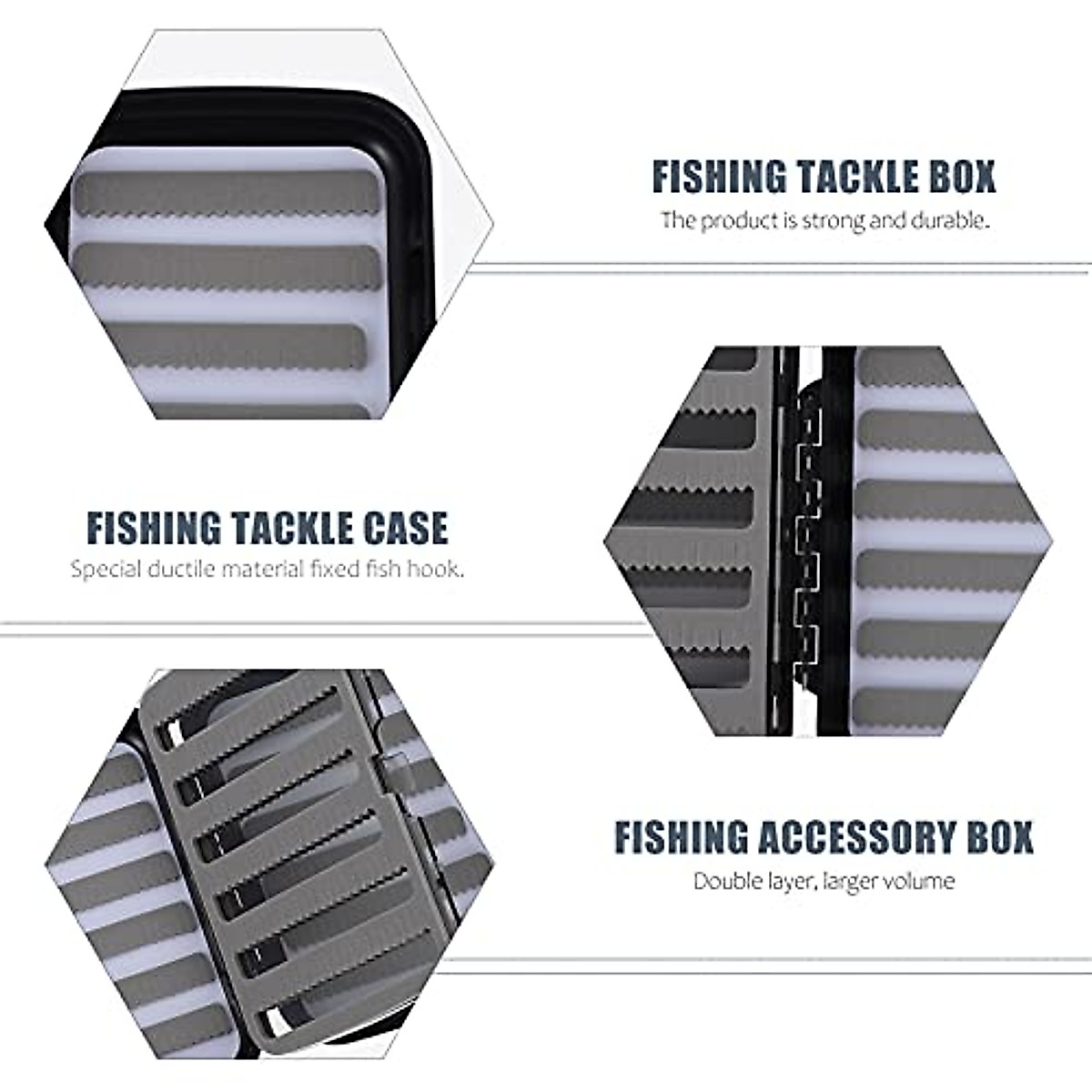 BESPORTBLE 1 Pc Tackle Box Fishing Tackle Organizer Utility Storage Container Fishing Lure Container Fishing Tackle Container Transparent Fish Tackle Storage Fishing Lure Hook Storage Supply
