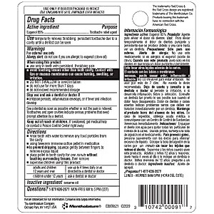 Red Cross Toothache Medication Drops