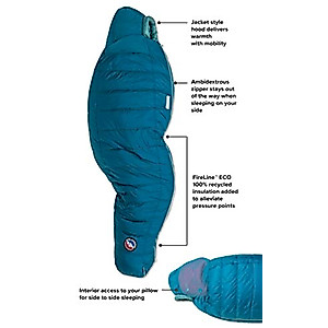 Big Agnes Women's Sidewinder SL 35 Sleeping Bag (650 DownTek) Regular
