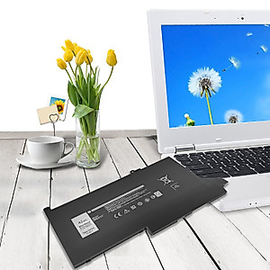 DJ1J0 42WH Laptop Battery for Dell Latitude 7280 7290 E7280 E7290 13 7380 7390 E7380 E7390 14 7480 7490 E7480 E7490 P28S P28S001 Series 451-BBZL C27RW PGFX4 ONFOH DJ1JO K8X0T1 ONFOH K8X0T KHY0C