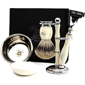 Haryali London Mens Grooming Shaving Kit-Ivory