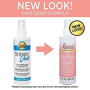 Aleene's 15581 Stiffen-Quick Fabric Stiffening Spray 8oz,Original Version