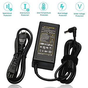 48W 19V 2.53A TV Charger AC Adapter for Samsung A4819-FDY UN32J400 UN32J4000AF UN32J400DAF UN32J400DAFXZA UN32J5205 UN32J5205AF BN44-00835A BN44-00838A BN44-00837A BN44-00886A Power Supply Cord Plug