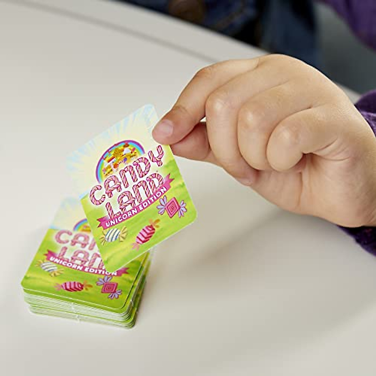 Hasbro Gaming Candy Land Unicorn Edition Preschool Board Game | Unicorn Games for Girls & Boys | 2-4 Players | Ages 3+ (Amazon Exclusive)