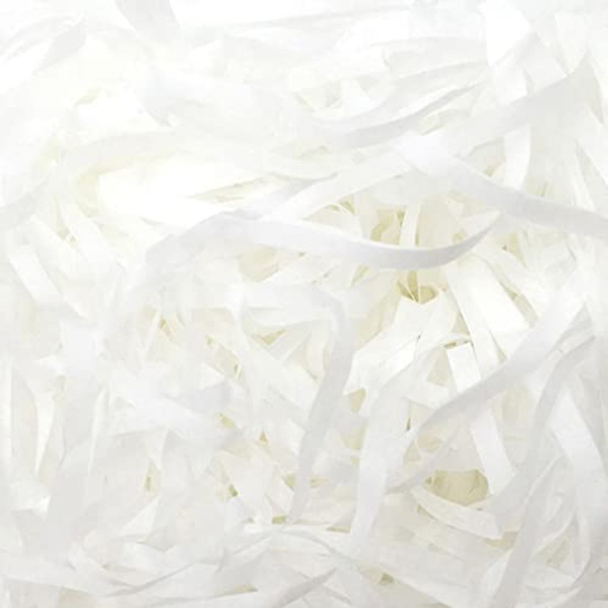 ZHODR Cut Paper Shred Filler for Gift Boxes,Easter Basket Filler, Filler for Wrapping Gifts, Crafting Activities, Display Merchandise, 8 oz (1/2 lb) Weight and Many Color Options(white)