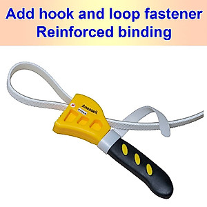 Aneaseit Silicone Jar or Bottle Lid Opener - Adjustable Strap Wrench for Opening Jars & Bottles - Cap Grip also for Replacing Water Filter Cartridges - Orange