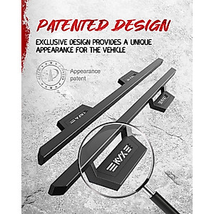 KYX 5 inches Running Boards Side Steps Fit for Dodge Ram 1500 Crew Cab 2019-2022, Nerf Bar Side Steps Side Bars for Cars and Trucks, Textured Black Powder Coated