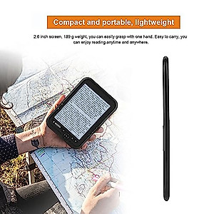 Heayzoki E-Book Reader,E‑Ink 6 inch E‑Reader,1024 x 768 Resolution Display 300DPI Blue Cover 16GB 8GB 4GB(Black)
