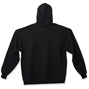 Hanes Men's Pullover EcoSmart Hooded Sweatshirt, Black, Medium