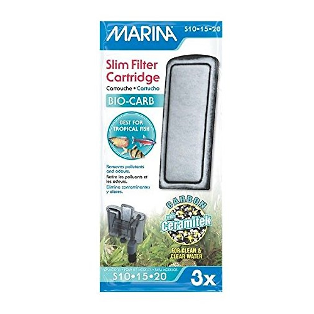 Slim Filter Cartridge Bio Carb with Ceramitex