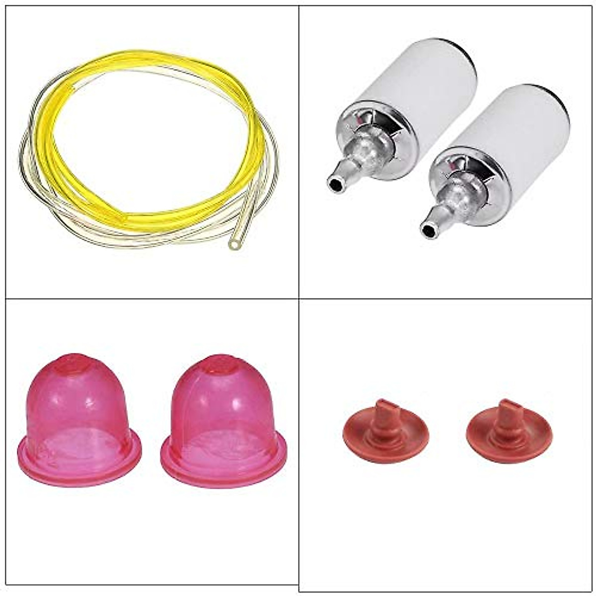 Jinyi New Fuel Filter Line Hose Primer Bulb 530058709 for Poulan Cratman Weed Eater String Trimmer Edger Blower