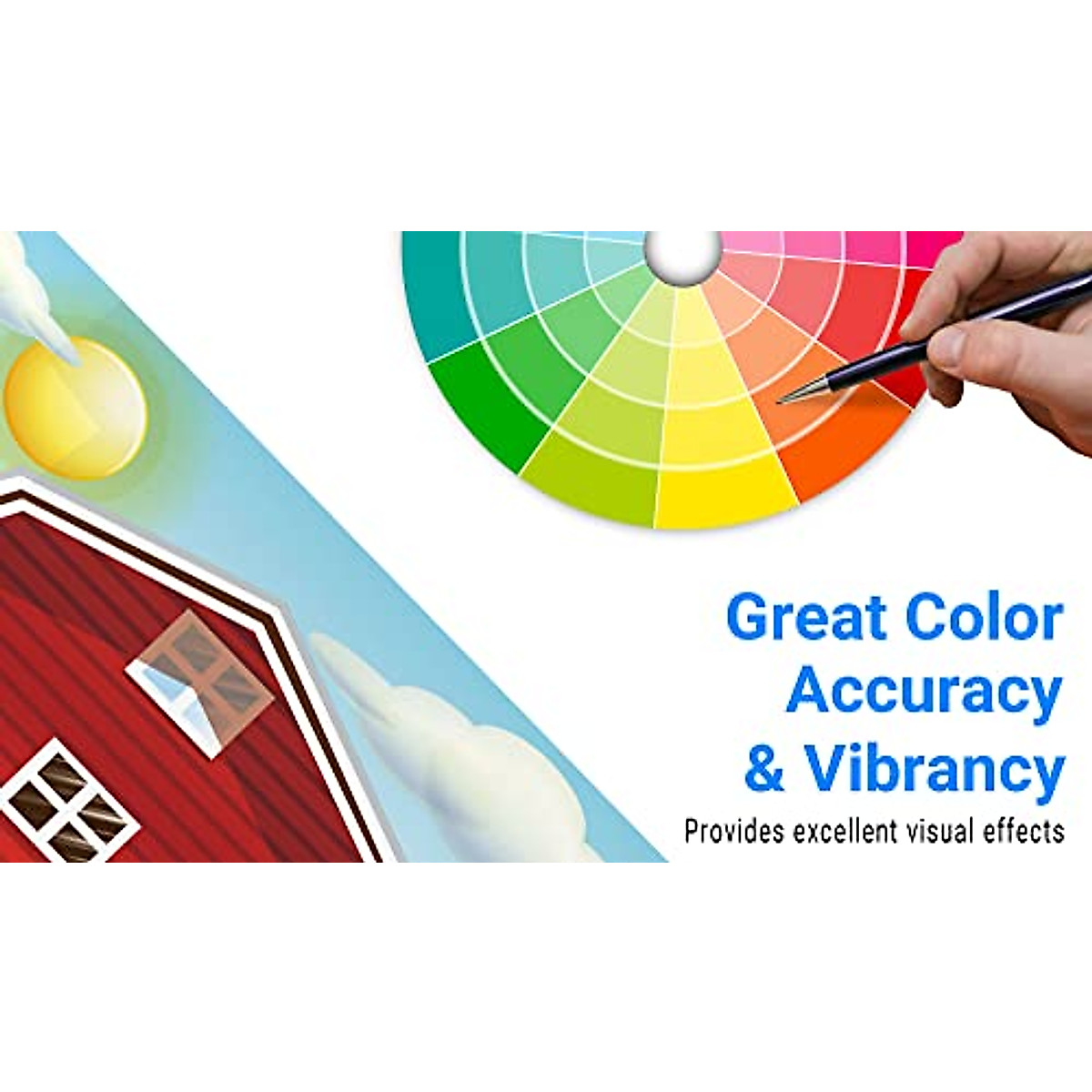 Funnytree Cartoon Red Farm Animals Party Backdrop Children Birthday Background for Photography Decorations Photobooth Banner Photo Studio Props