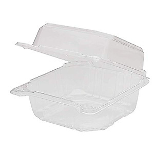 Karat FP-HC66PET-1C 6''X 6'' Pet Hinged Containers (Case of 500)