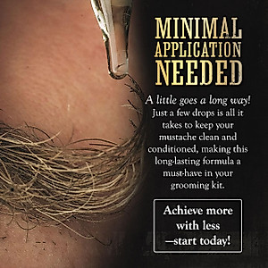 THE VINTAGE GROOMING CO. Mustache Wax Remover Night Fury Oil by Death Grip - Get Wax Out Of Your Handlebar Moustache Or Beard | Mustache Cleaner Kit