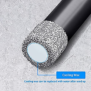 DKIBBITH 1/4" Dry Diamond Drill Bits Set 5 PCs 6mm for Granite Ceramic Marble Tile Stone Glass Hard Materials (not for Wood), Round Shank with Storage Case