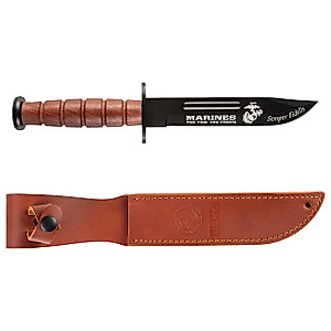 Officially Licensed USMC Full Size Marine Corps USMC Fighting Knife - Disabled USMC Veteran Owned SMALL Business