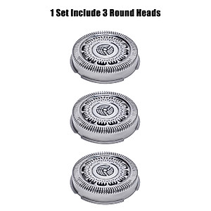 SH60 Replacement Heads Fit for Series 6000 Shavers by Piwerod Compatible with Ph-ilips Nore-lco Model S6810/82, S6850/85, S6880/81