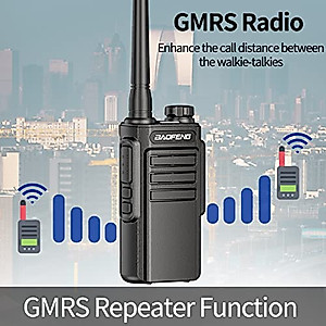 BAOFENG MP31 GMRS Radio Handheld Two Way Radio, Waterproof Rechargeable Walkie Talkies with NOAA Scanning & Receiving, GMRS Repeater Capable and Type-C Charging Cable,2Pack