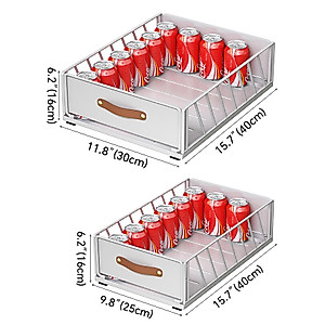 Pull out Cabinet Organizer Fixed with Adhesive Nano Film,Heavy Duty Slide out Pantry Shelves Drawer Storage,Sliding Mesh Cabinet Basket with Handle for Kitchen, Bathroom,Home, 11.8W"X 15.7D"X6.2"H