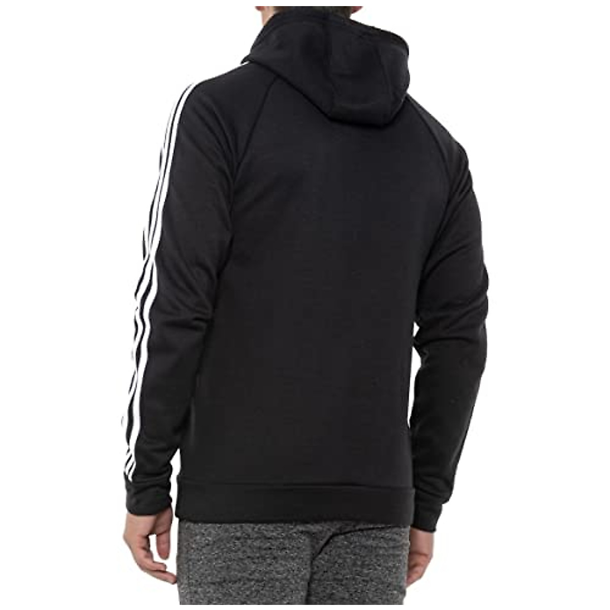 Adidas 3-Stripe Fleece Hoodie (X-large) Black