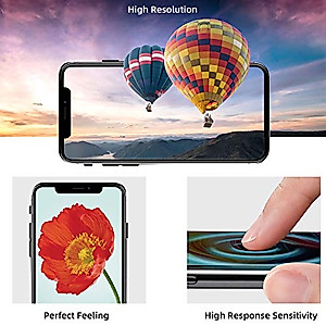 for iPhone XR Screen Replacement 6.1", Bsz4uov 3D Touch LCD Display Digitizer Assembly for A1984, A2105, A2106, A2108, with Magnetic Screws Map Waterproof Frame Adhesive Sticker and Full Repair Tools
