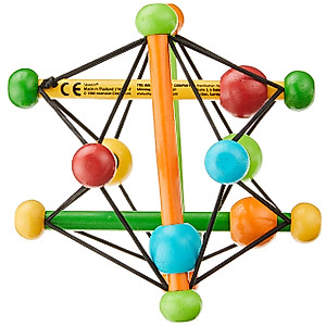 Manhattan Toy Skwish Mardi Gras Rattle and Teether Grasping Activity Toy