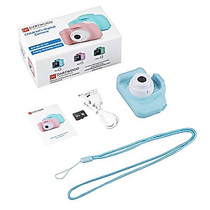 Dartwood 1080p Digital Camera for Kids with 2.0” Color Display Screen & Micro-SD Card Slot for Children - 32GB SD Card Included (Blue)