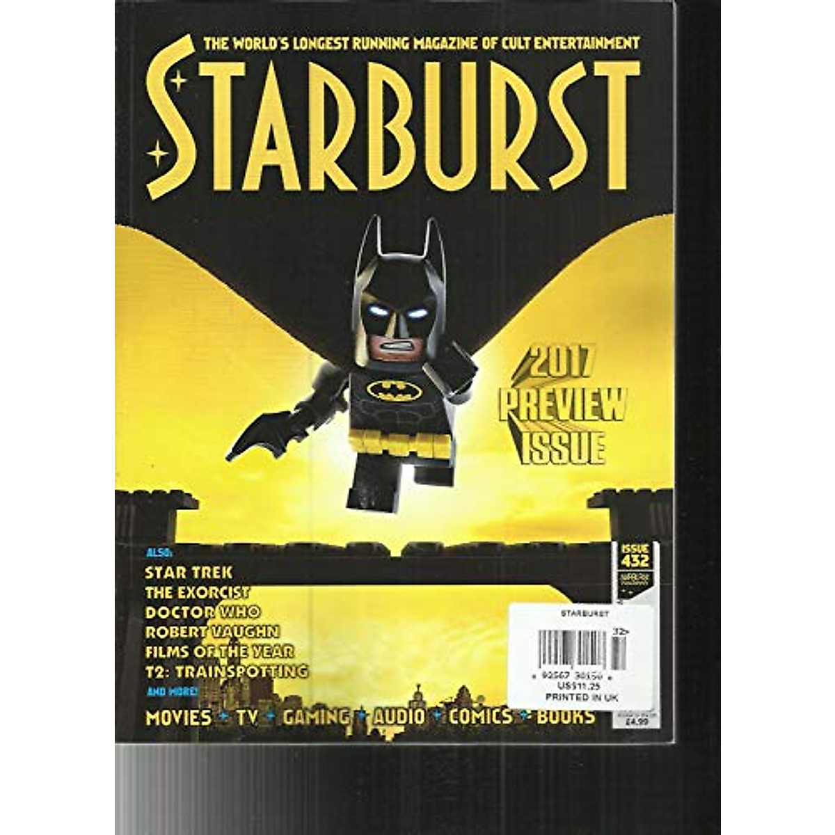 STARBURST, THE WORLD'S LONGEST RUNNING MAGAZINE OF CULT ENTERTAINMENT ISSUE,2017