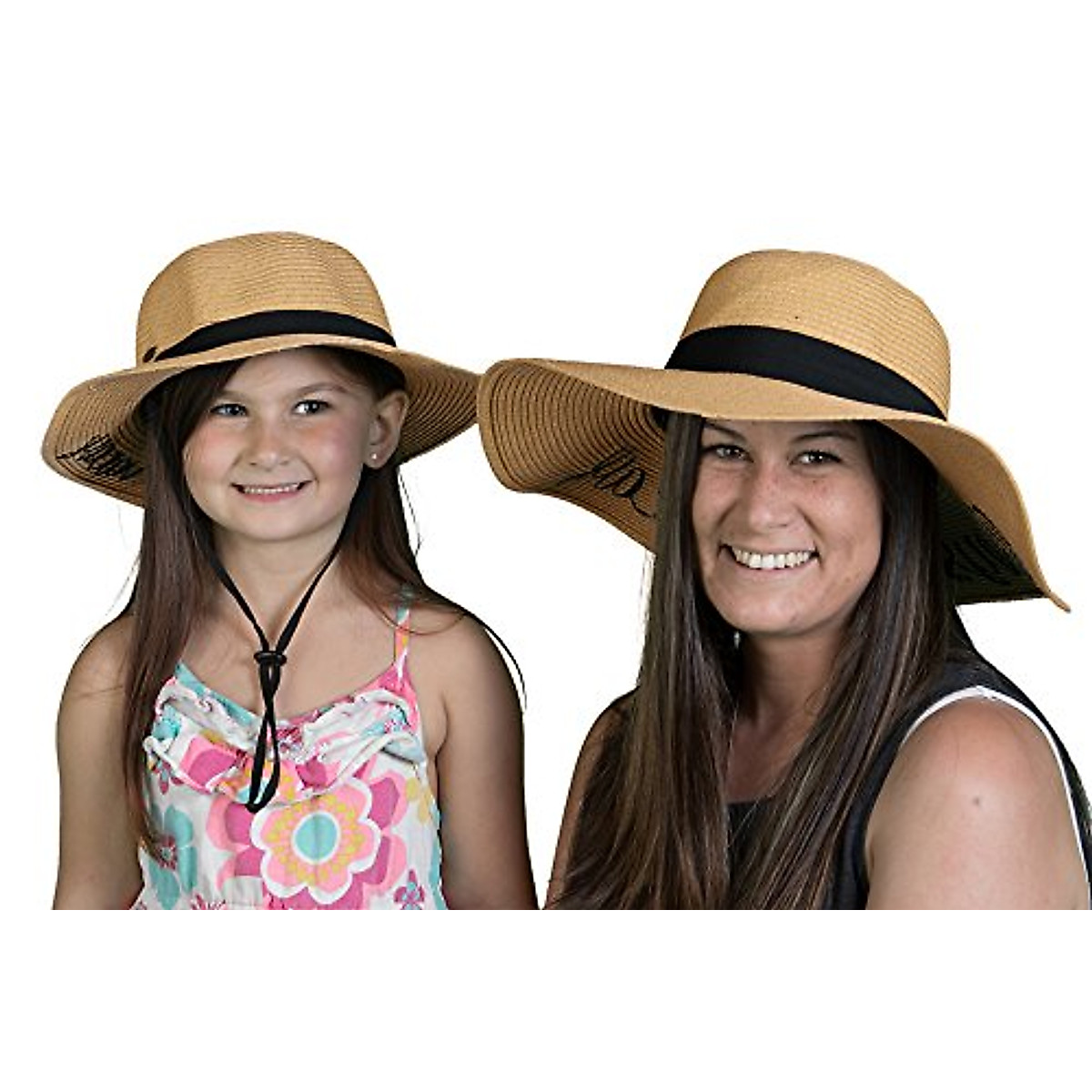 Mommy & Me Sunhat Bundle: Little/Hello Sunshine (Natural/Natural)