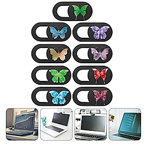 Mobestech Laptop Camera Cover Slide 9pcs Webcam Cover Web Camera Cover Laptop cam Cover Rainbow Webcam Cover Slide Slide Laptop Computer Camera
