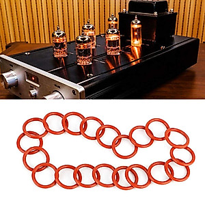 Aramox Tube Damper, 20pcs Tube Damper Silicone Rings Fit for 12AX7 12AU7 12AT7 12BH7 EL84