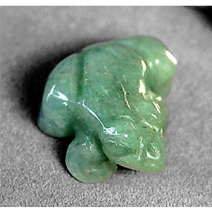 Lucky Green Aventurine Frog Totem Stone Carving Figurine