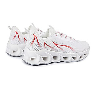 Women's Relieve Foot Pain Perfect Walking Shoes,Non Slip Blade Type Casual Fashion Sneakers,Breathable Non Slip Gym Sports Work Trainers (10.5,Blue)