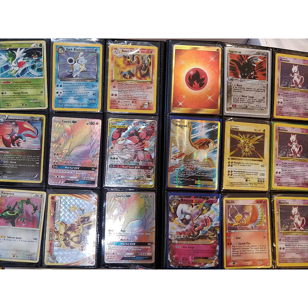 Pokemon 100+ Rainbow Rare Cards Binder Collection Includes 5 foils in Any Combination and at Least 1 of The Following Cards, EX and GX, FA, Secret Rare, Tag Team, Unified Minds