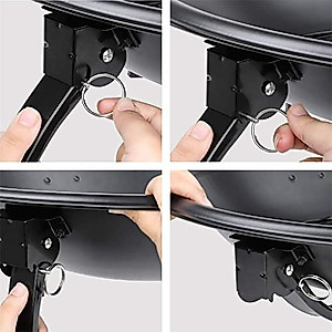 Grill Heater Grills Round Fire Pit Small Barbecue Stove Charcoal Grill Patio Camping Picnic Burner Outdoor Portable