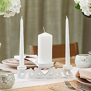 Heart Unity Candle Holder for Wedding Candles for Ceremony - Unity Candle Holders Candles Holder for Wedding Ceremony - Unity Candle Stand Bride and Groom Centerpiece