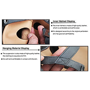 WWII Germany M38 Steel Paratrooper Helmet with Leather Liner Authentic Reproduction of War Time Original German Fallschirmjäger Helmet