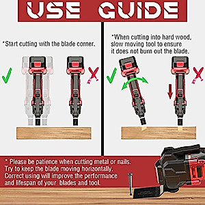 Adust 50 Wood Multitool Blades Kit Multi Tools Blades Oscillating Saw Blades Fit Dewalt Tools Ryobi Bosch Ridgid Milwaukee Rockwell Fein Multimaster Craftsman Oscillating Tool Blades (50)