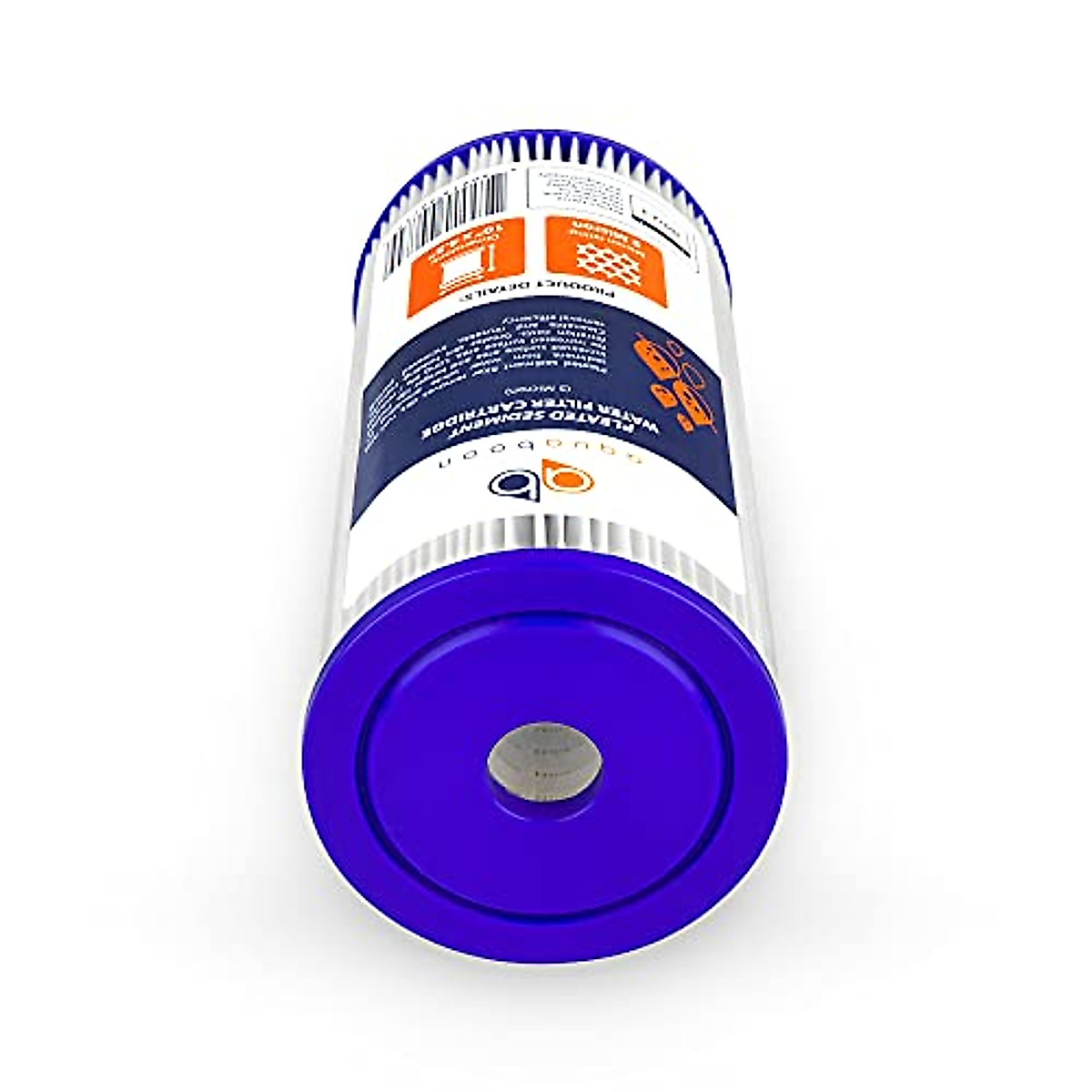 Aquaboon 5 Micron 10" x 4.5" Pleated Sediment Water Filter Replacement Cartridge | Whole House Sediment Filtration | Compatible with FXHSC, ECP5-BB, FM-BB-10-5, CP5-BBS, 255490-43, HDC3001, 10-Pack